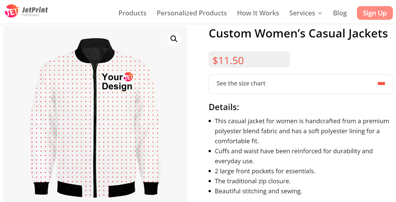 17 Print On Demand Jackets & Coats Fulfillment – Passive Marketeer